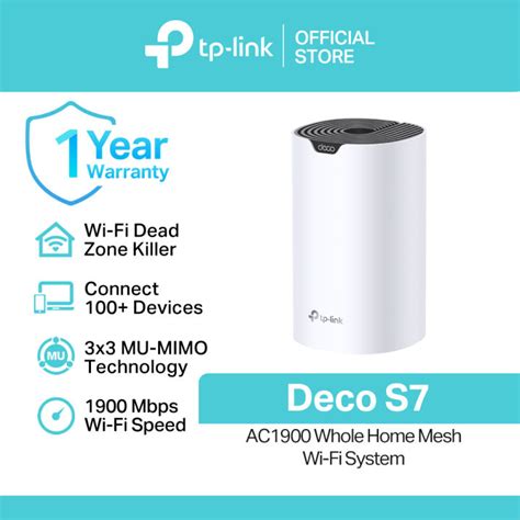 Tp Link Deco S7 Ac1900 Dual Whole Home Mesh Wi Fi System Qualcomm Cpu
