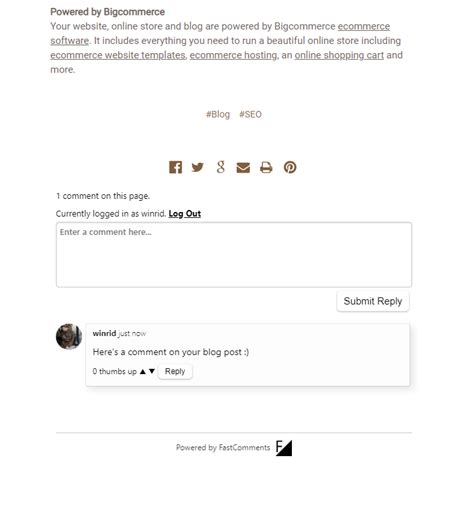 7 17 2020 adding comments to a bigcommerce blog fastcomments blog