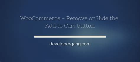 How To Remove Or Hide The Add To Cart Button From A Specific Product Of Woocommerce Plugin