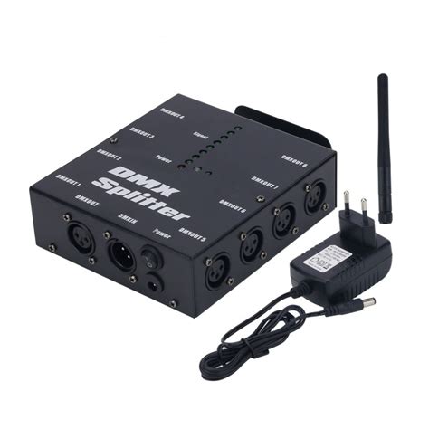 Channel DMX Splitter Signal Amplifier Wireless DMX Signal Splitter For Stage Light Control