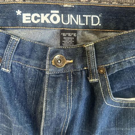 Ecko Unltd Dark Blue Jeans Size 161616 Depop