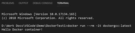 C Development With Docker Containers In Visual Studio Code C Team Blog