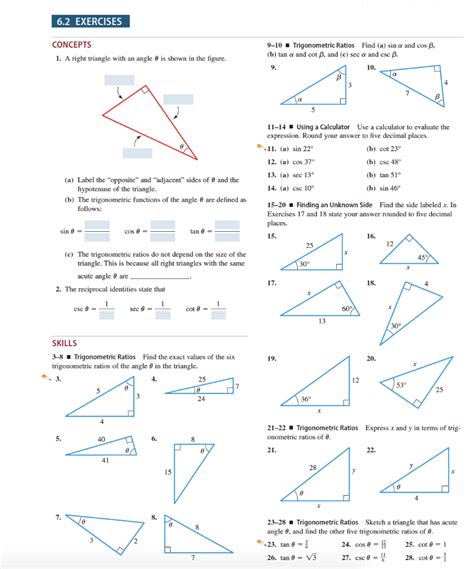 Solved 62 Exercises Concepts 1 A Right Triangle With An