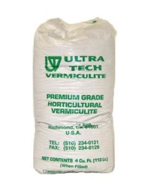 Ultra Tech Vermiculite 4 Cubic Feet Fine Rasa Garden Supply Company