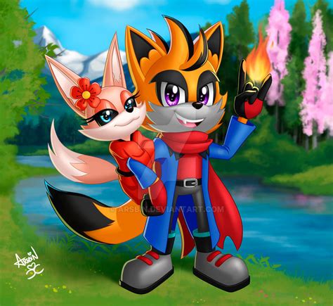 Commission Ocs Ferno And Nina By Arsbin On Deviantart