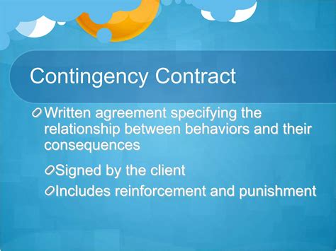 Contingency Contracts And Token Reinforcement Ppt