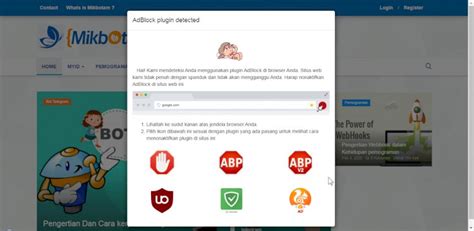 Adblock Javascript Detector Untuk Mendeteksi Extension Adblock Browser