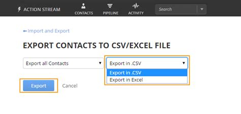 How To Export Contacts From Onepagecrm Onepagecrm Help Center