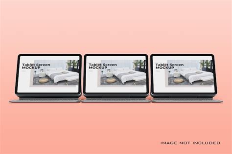 Premium Psd Tablet And Keyboard Mockup
