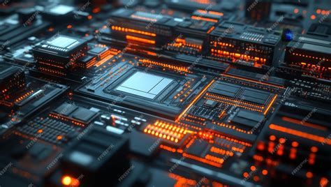 Ai Generative Backdrop Of Abstract Technology Background Chip Circuit