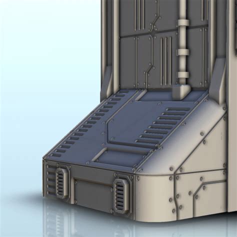 3d Printable Sci Fi Outpost With Overhanging Living Room 5 Future Sci Fi Sf Infinity Terrain