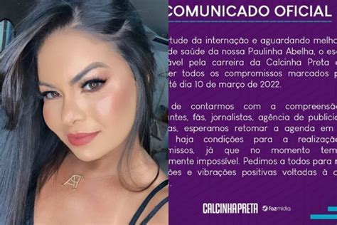 Banda Calcinha Preta cancela agenda de shows após internação da