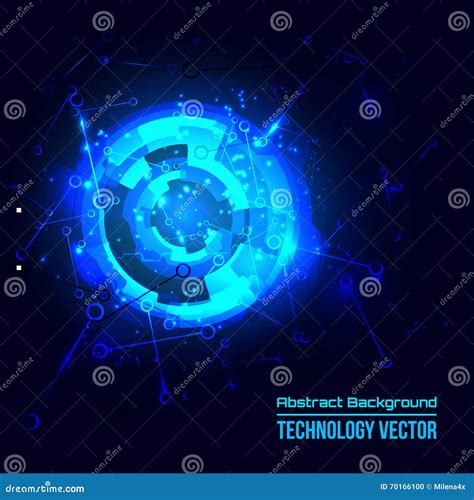 Abstract Techno Background For Futuristic High Tech Design Vector