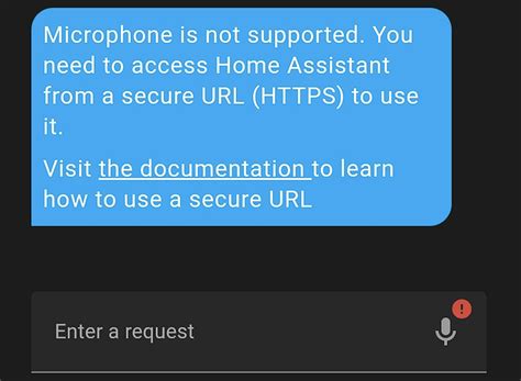 Assist Microphone In Mobile Client Doesn T Work When You Are On Home