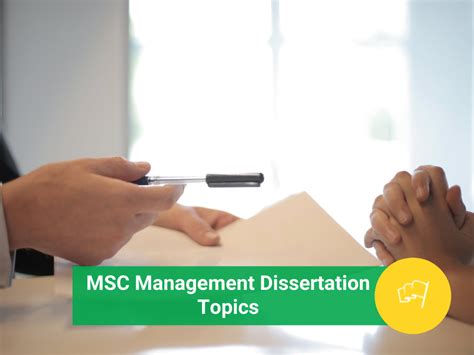 List Of Best Msc Management Dissertation Topics Ideas 2020