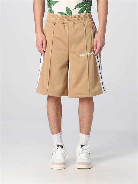 Palm Angels Short Men Beige Palm Angels Shorts Pmcb011c99fab002