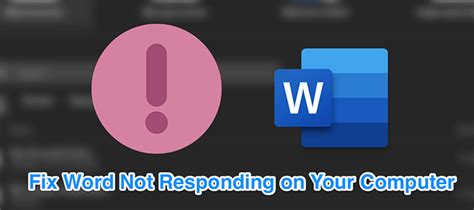 Microsoft Word Not Responding 8 Ways To Fix It