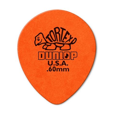 Jim Dunlop Tortex Teardrop 60mm 6 Pack Orange Strings Direct