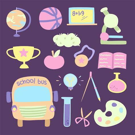 Premium Vector Illustration Of Rainbow Objects