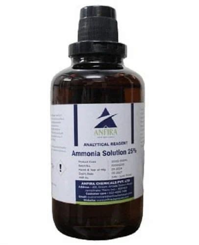 Analytical Reagent Ammonia Solution 25 1336 21 6 At ₹ 498 Litre In Thane