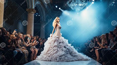 A Barbie Doll At A High Fashion Show Photo Realistic Illustration Generative Ai Stock