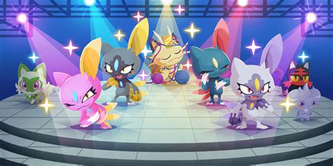 Espurr Hisuian Sneasel Litten Meowth Meowth Mischievous Yarn Sneasel Sprigatito