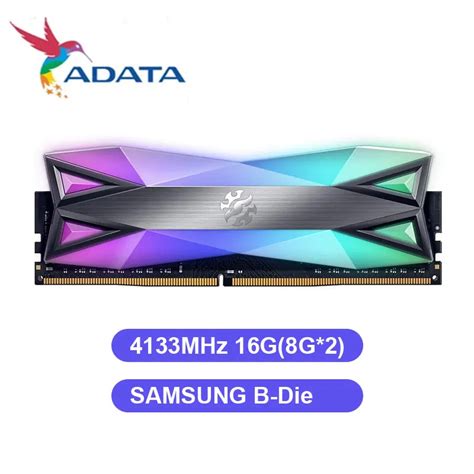 Adata Xpg Ddr4 D60g Rgb 16gb 2x8gb 4133mhz Pc4 33000 U Dimm Memória