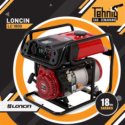 Jual Generator Genset Listrik Bensin 1000 Watt Loncin Lc 1800 Practical