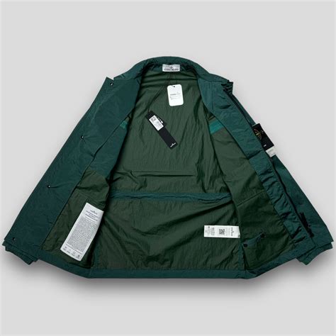 Легкая ветровка Stone Island WATRO-TC темно-зеленая 41620 купить в ...