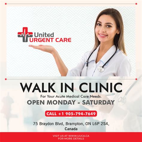 Walk In Clinic Brampton Location Now Open United Urgent Care Associates