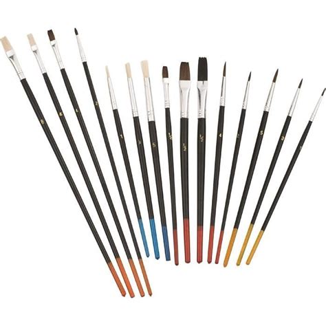 Kwb Set De Pinceaux Fins 15 Pièces Pinceaux à Encre De Chine Pour