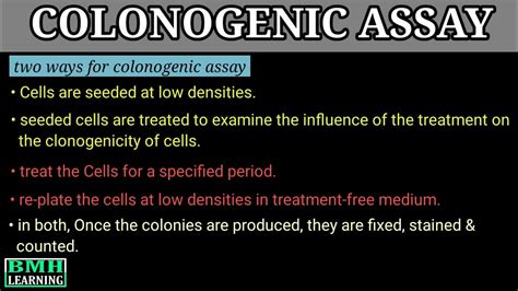 Clonogenic Assay Colony Formation Assay Youtube