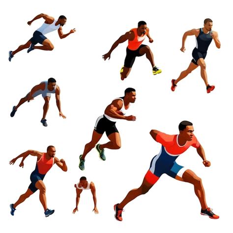 premium vector sprint vector set white background isolated a high qual