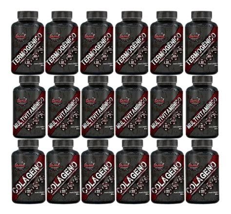 Kit Colageno Termogenico Multivitaminico Bruthal Sport Frete Grátis