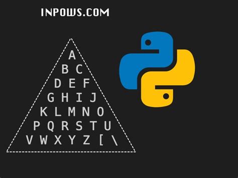 Cara Membuat Pola Segitiga Alfabet Menggunakan Python Inpows