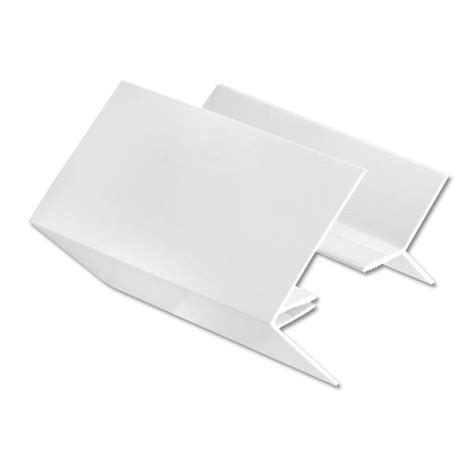 White Upvc Shiplap Centre Joint Cladding Trim