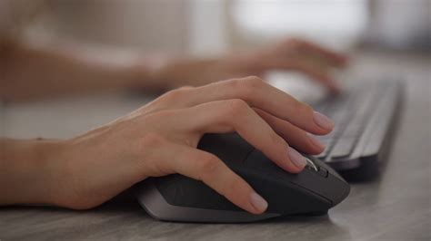 Close Up Of Hand Using Computer Mouse With Stock Footage SBV Storyblocks