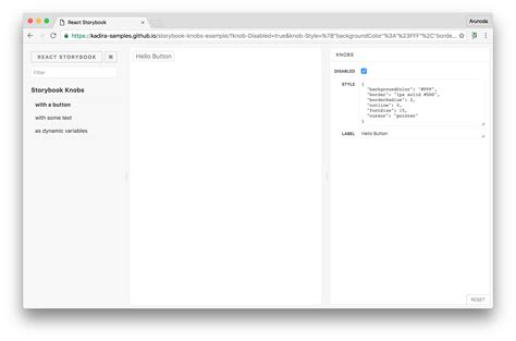 Introducing Storybook Knobs Edit React Props And Values On The Fly By Arunoda Susiripala