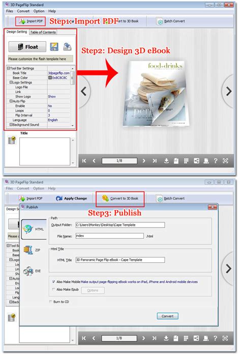 3d Page Flip Software Convert Pdf To 3d Flash Flipping Book