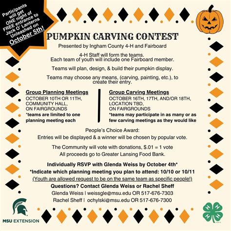Pumpkin Carving Contest Judging Sheet