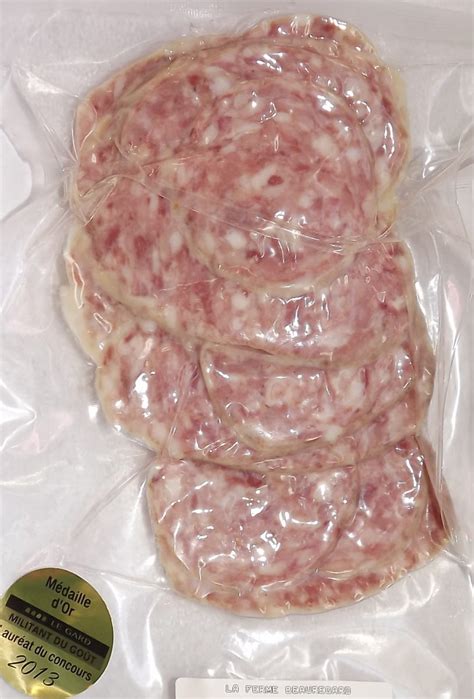 Saucisson cuit à l ail g La Ferme Beauregard