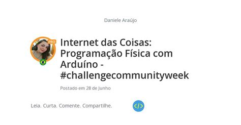 Internet Das Coisas Programa O F Sica Ardu No