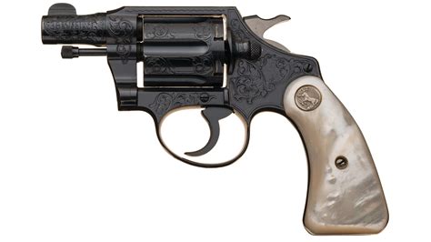 Etchens Factory Engraved Colt Detective Special Revolver Rock Island