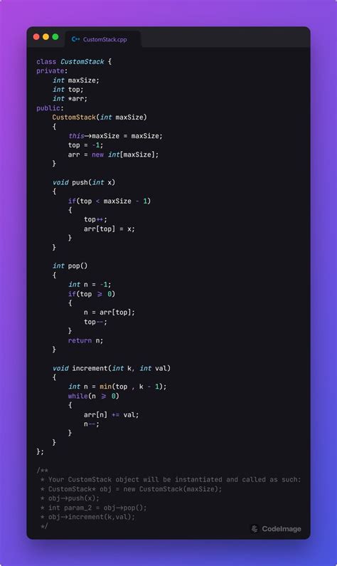 how to design a stack with increment operations upamanyu roy