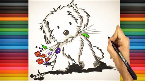 كيف ترسم كلب تعليم الرسم رسم سهل طريقة رسم كلب Youtube