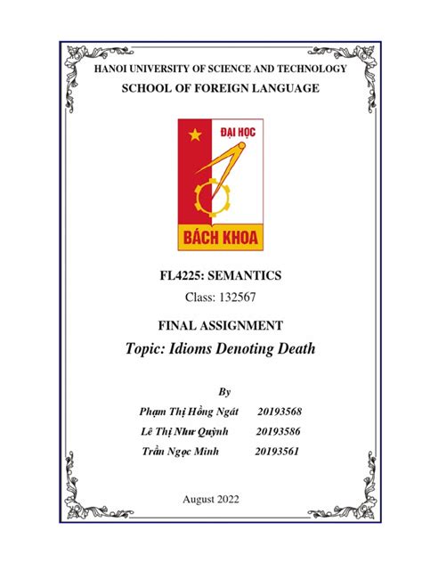 Semantics Final Essay Pdf Idiom Cognition