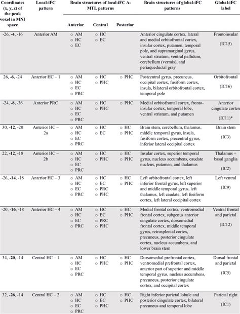 Local Ifc Patterns Organized Along The Longitudinal Axis Based On The