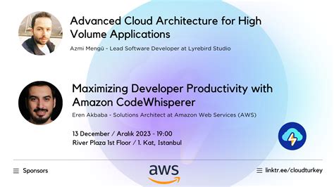 December Istanbul Advanced Cloud Arcihtecture On Aws And Amazon