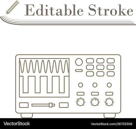 Oscilloscope Icon Royalty Free Vector Image VectorStock