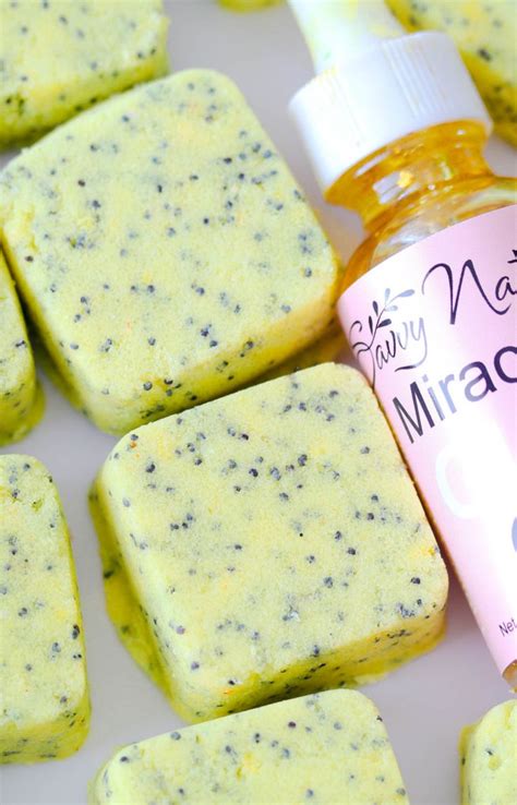 Lemon Poppy Seed Sugar Scrub Cubes Savvy Naturalista Sugar Scrub